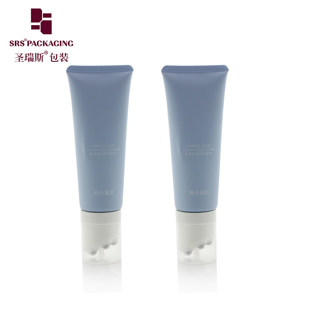 PE Cosmetic Squeeze Tubes D40mm With Slanted Surface 5 Roller Ball ...